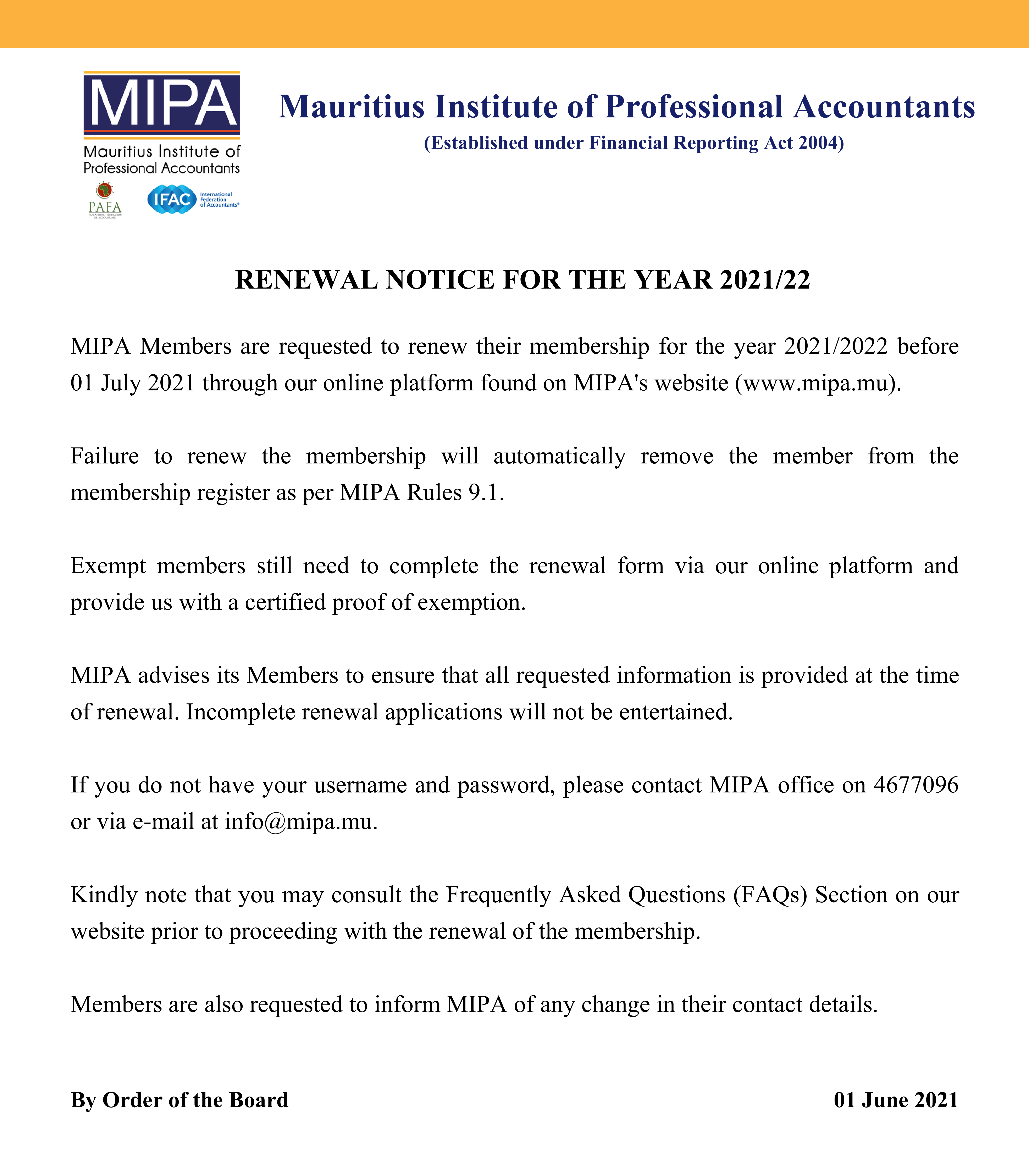 MIPA | Mauritius Institute of Professional Accountants